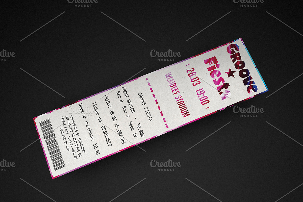 Multipurpose Vertical Event Ticket, an Invitation Template by Konakchiev