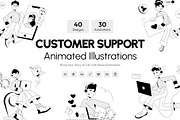 Animated Customers Support