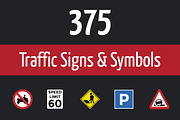 375 Traffic Signs and Symbol, an Illustration by Creative Stall