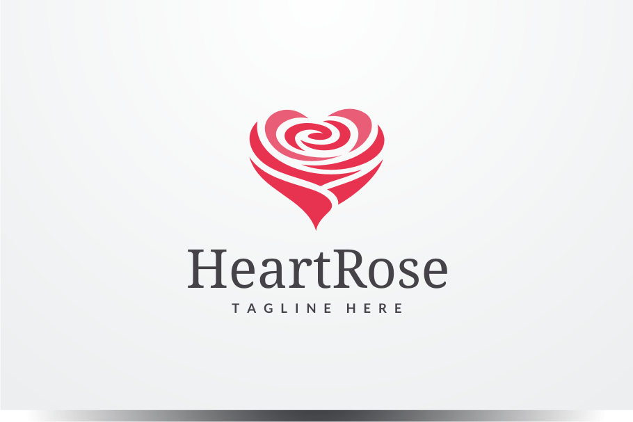 Heart Rose Logo, a Branding & Logo Template by yopie
