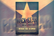Rock Star Flyer / Poster, a Flyer Template by PixaSquare