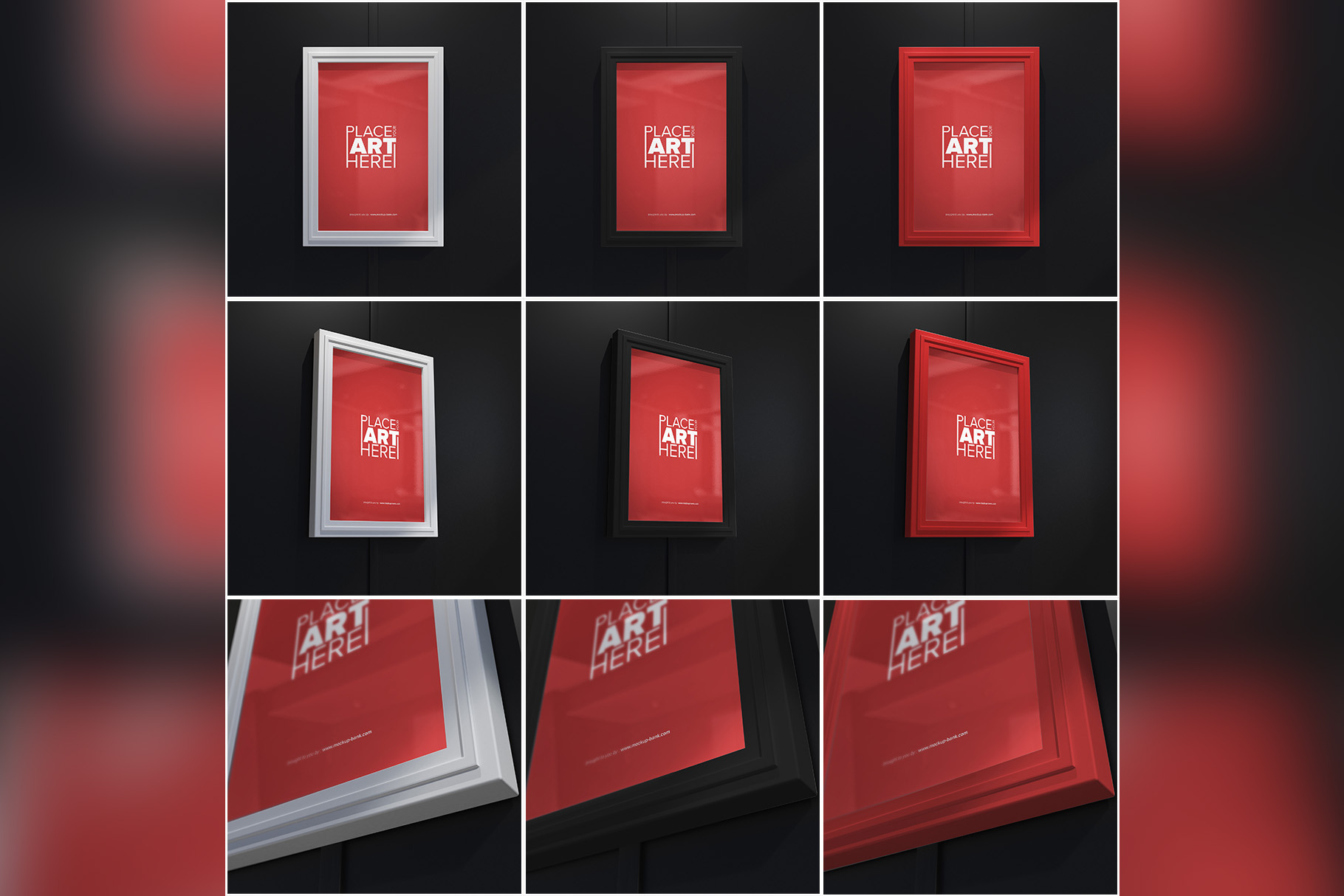Solo Frames Mock-up, a Print Template by mockupbank