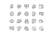 Line Payment Icons, an Outline Icon by Davooda