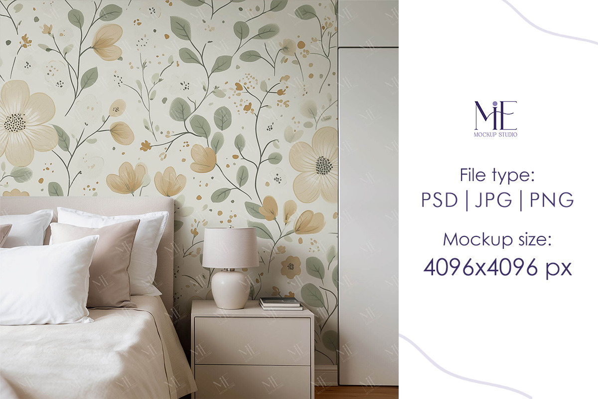 Interior Bedroom Wall Mock-ups Canva
