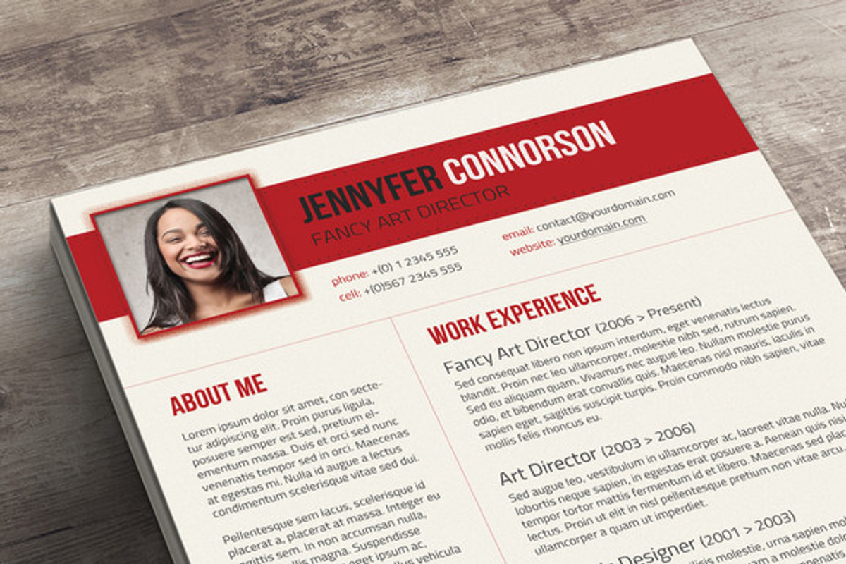 Fancy Resume & Cover Letter, a Resume Template by Visual Impact