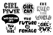 Be a woman! objects collection | Graphic Objects ~ Creative Market
