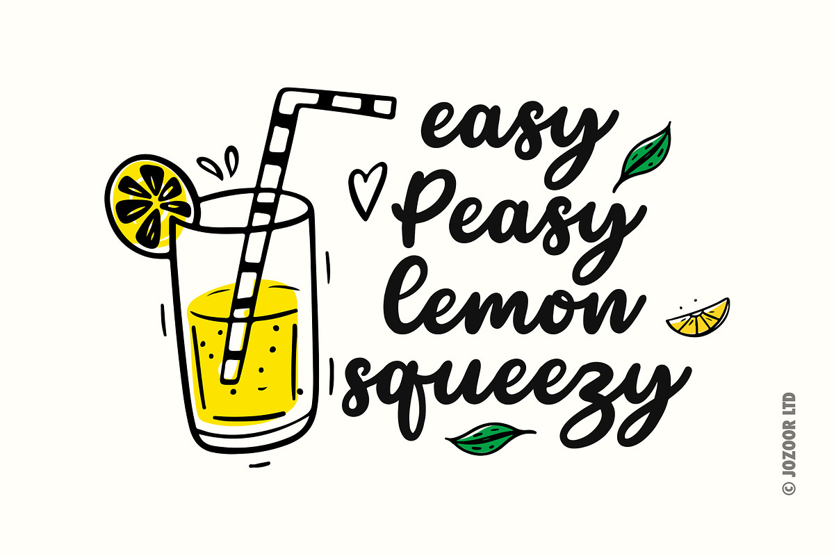Limon Mint - Fresh Script Font, a Script Font by Jozoor