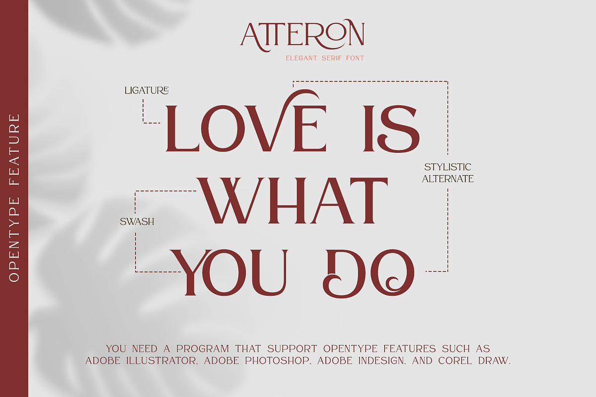 Atteron-Elegant Serif Font, a Serif Font by din-studio.com