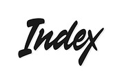 Index vector lettering, a Branding & Logo Template by Zagach Letters