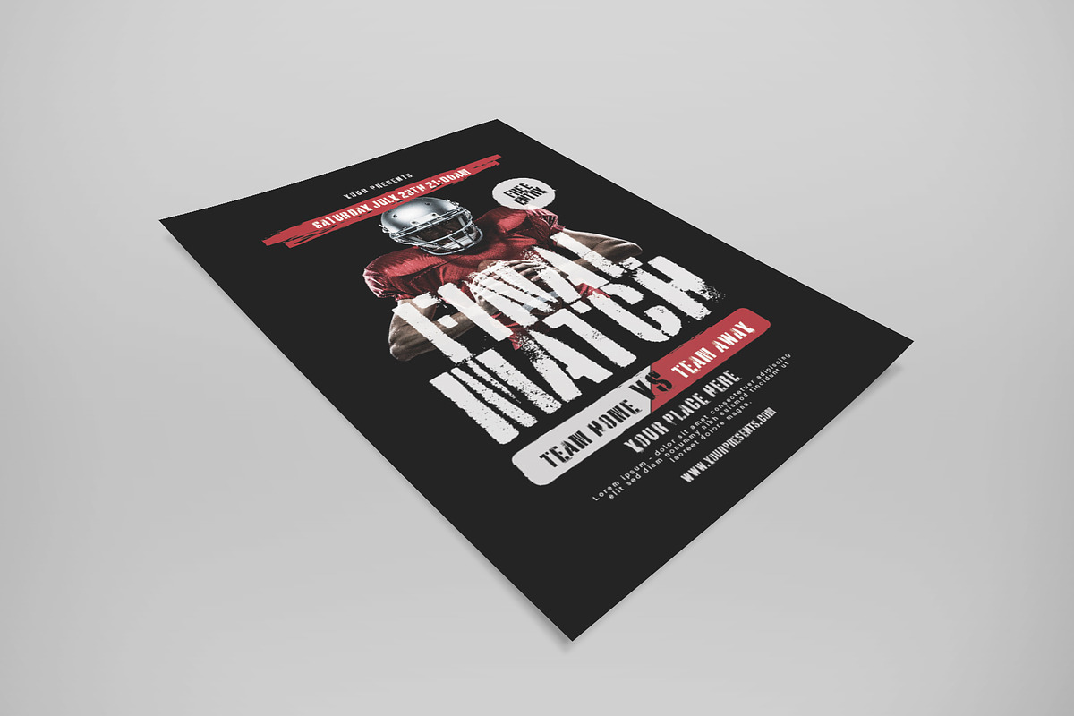 Final Match Flyer, a Flyer Template by lilyshop