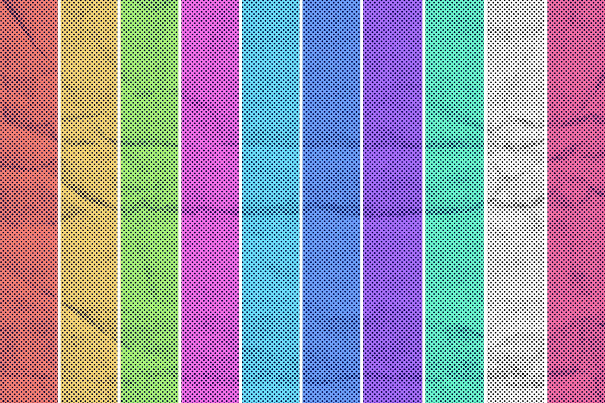 Halftone Textures Paper Collection, a Texture Graphic by Design Squad