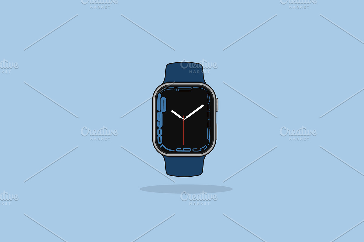 Apple Watch Series 7 Illustration., a Technology Illustration by ...