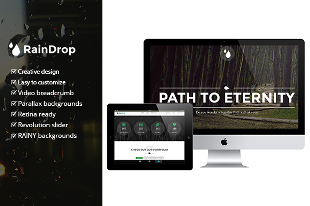 RainDrop - A Multipurpose Theme, a WordPress Template by PremiumCoding