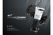 Charcoal cleanser commercial ads, an Illustration by TotallypicRF