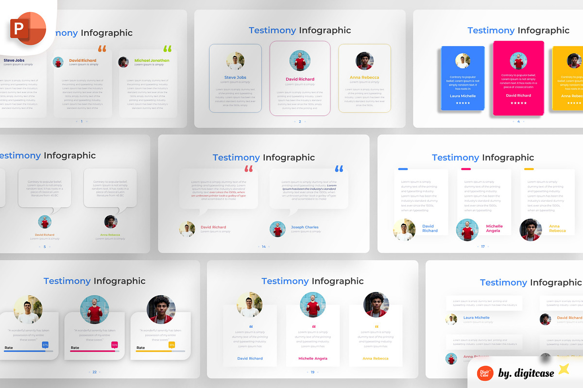 Testimony PowerPoint - Infographic Template