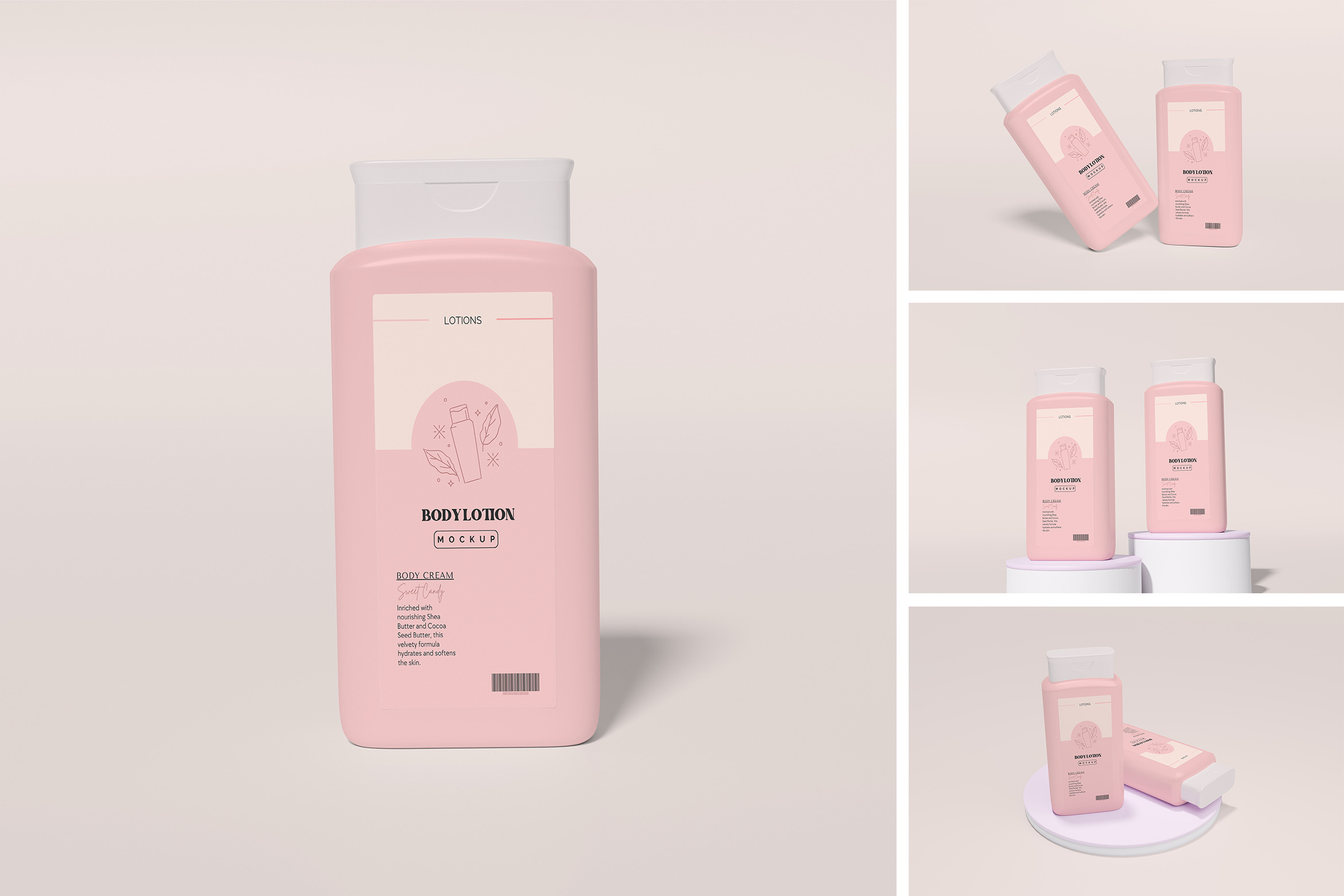 Body Lotions Mockup, an Advertising Mockup by xavier_studio