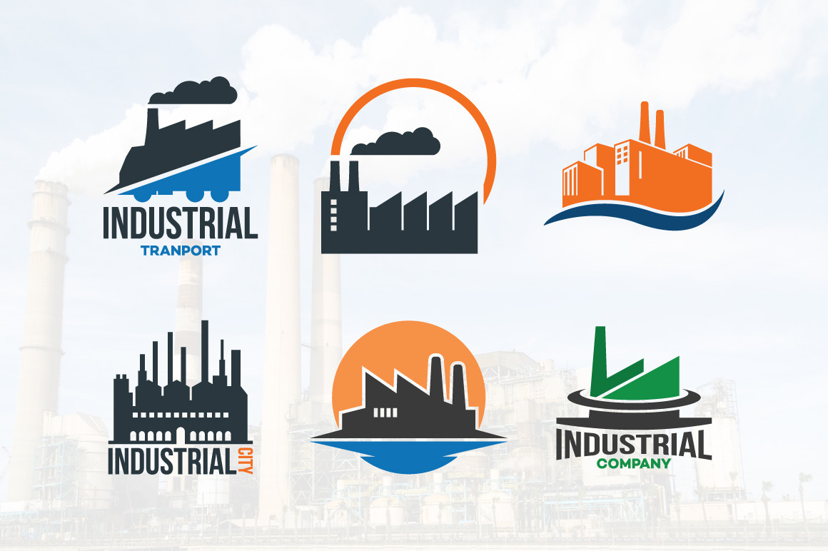 6 Factory Industrial Company Logo, a Branding & Logo Template by ...