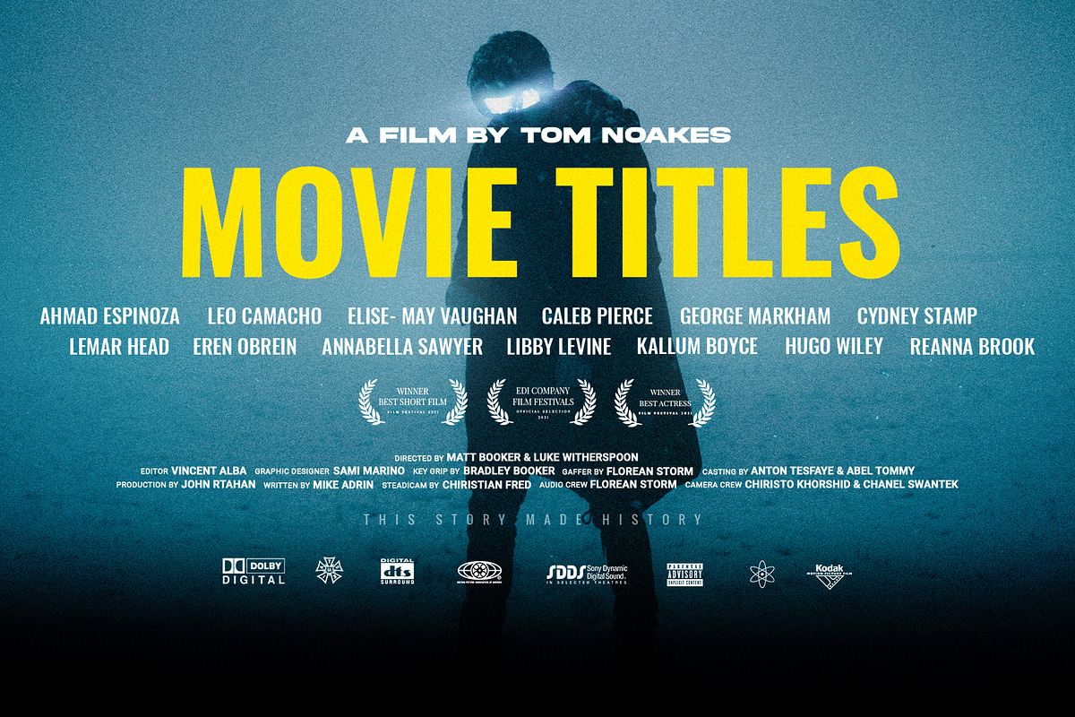 Movie Titles Vol.1, a Graphic by Pixflow | Creative Market