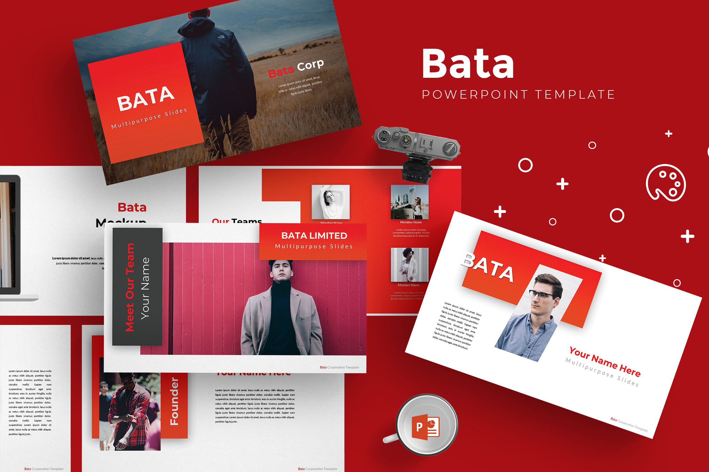 Bata - Powerpoint Template, a Presentation Template by AQR Studio