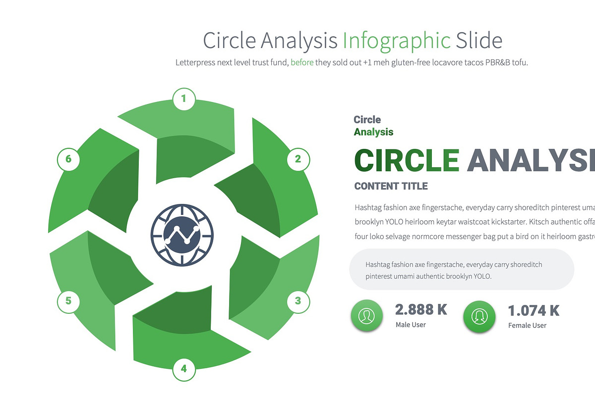 Circle Analysis - PowerPoint Slides, a Presentation Template by Pulsecolor