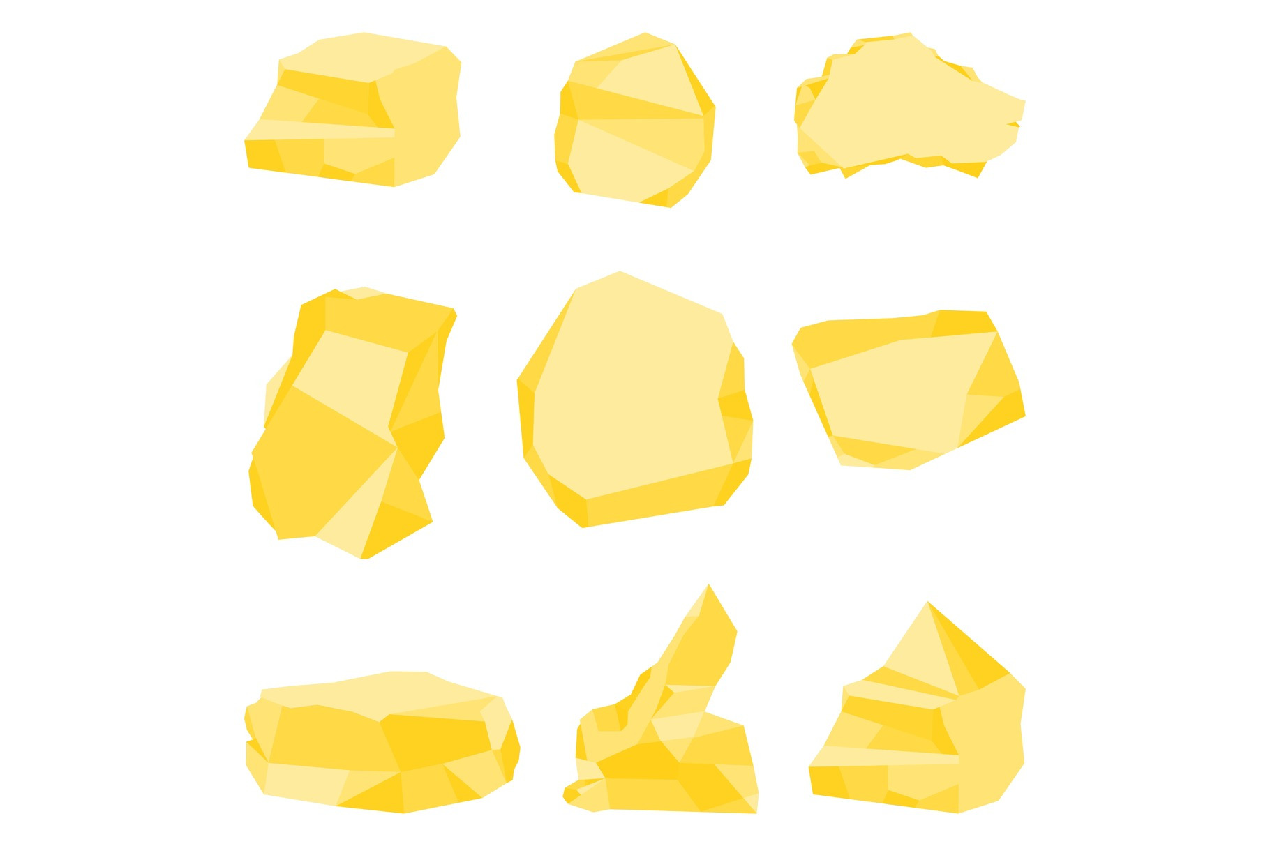 golden stones set, an Object Graphic by Quarta