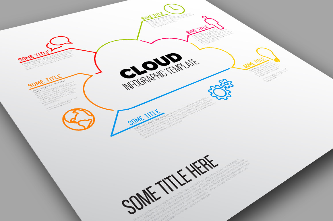 Vector Cloud Infographic Template, a Presentation Template by Orson