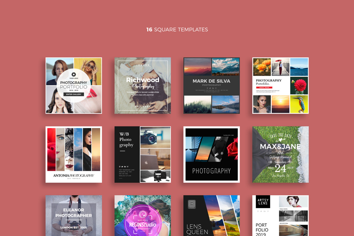 Photography Social Media Pack, a Social Media Template by Studio Siv