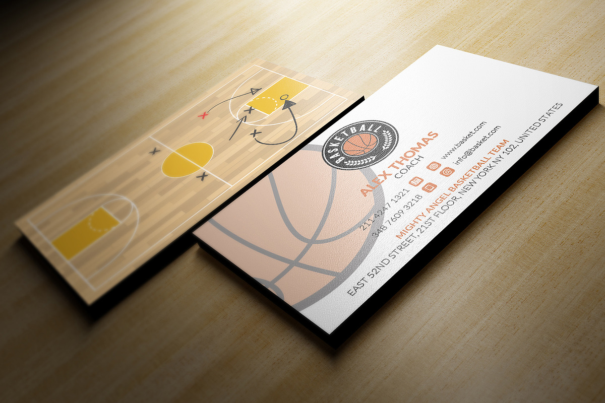 Coach Business Card, a Business Card Template by Marvel