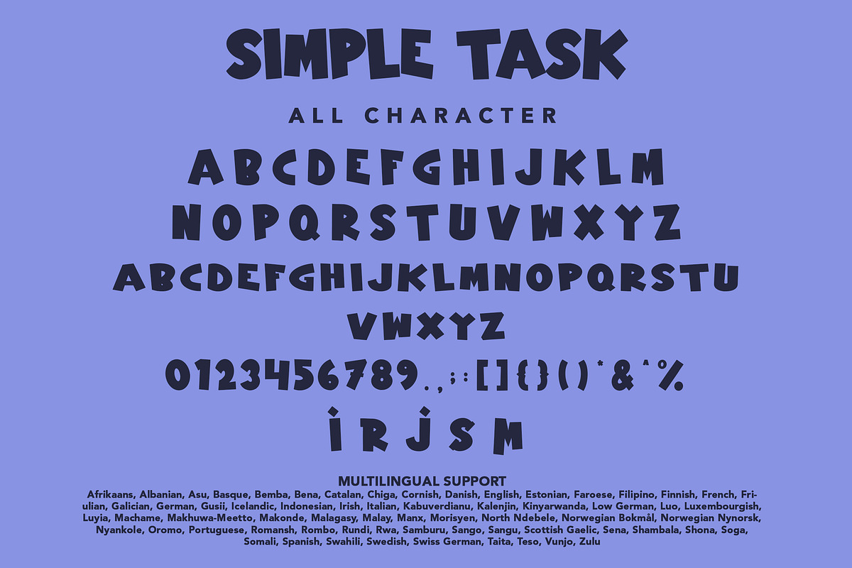 Simple Task, a Sans Serif Font by HATFSTUDIO