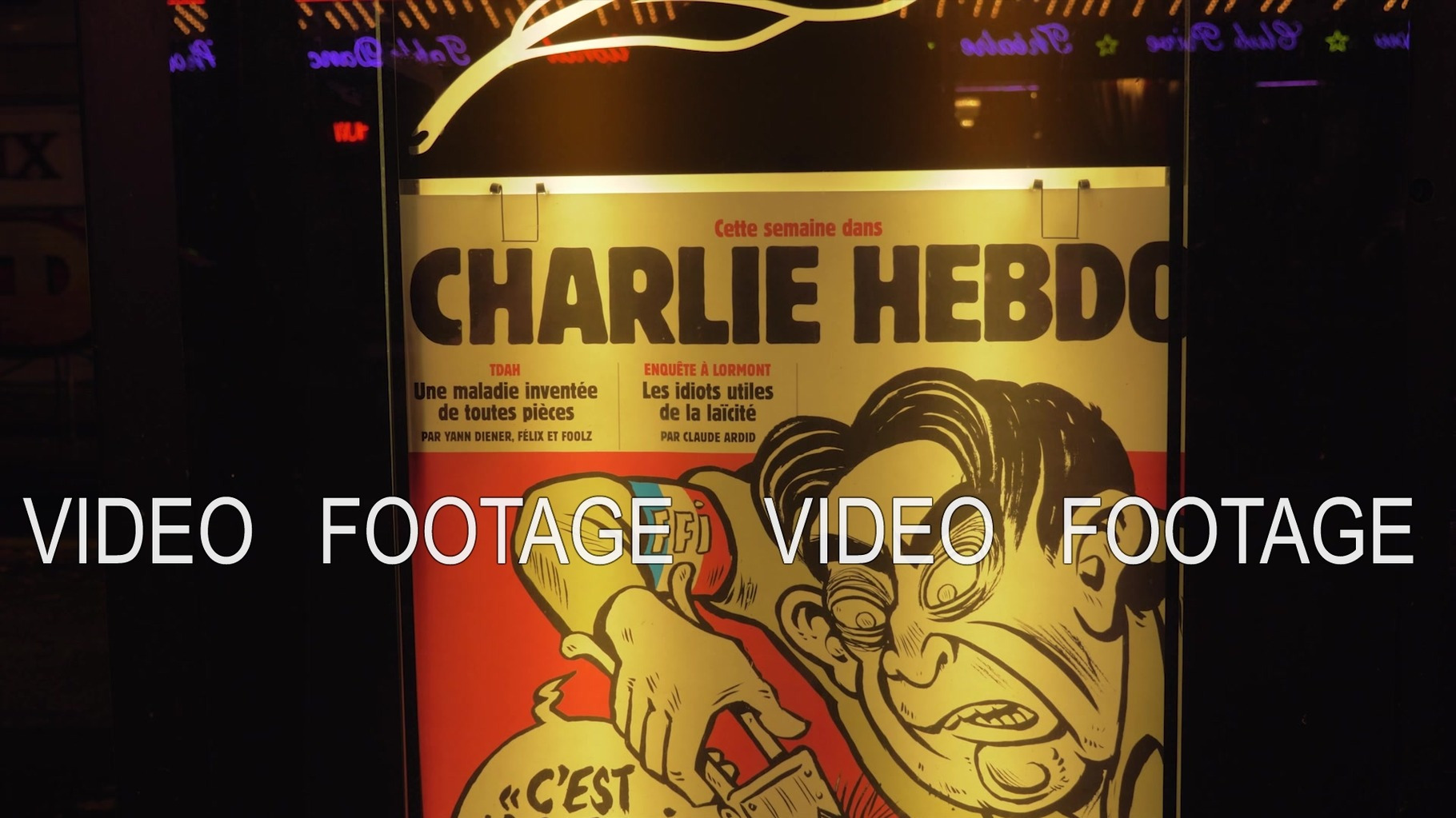 Poster of satirical magazine Charlie, a Graphic by Grey Coast Media