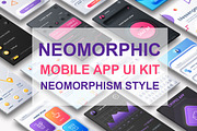 Neumorphic Mobile App UI Kit | Templates & Themes ~ Creative Market