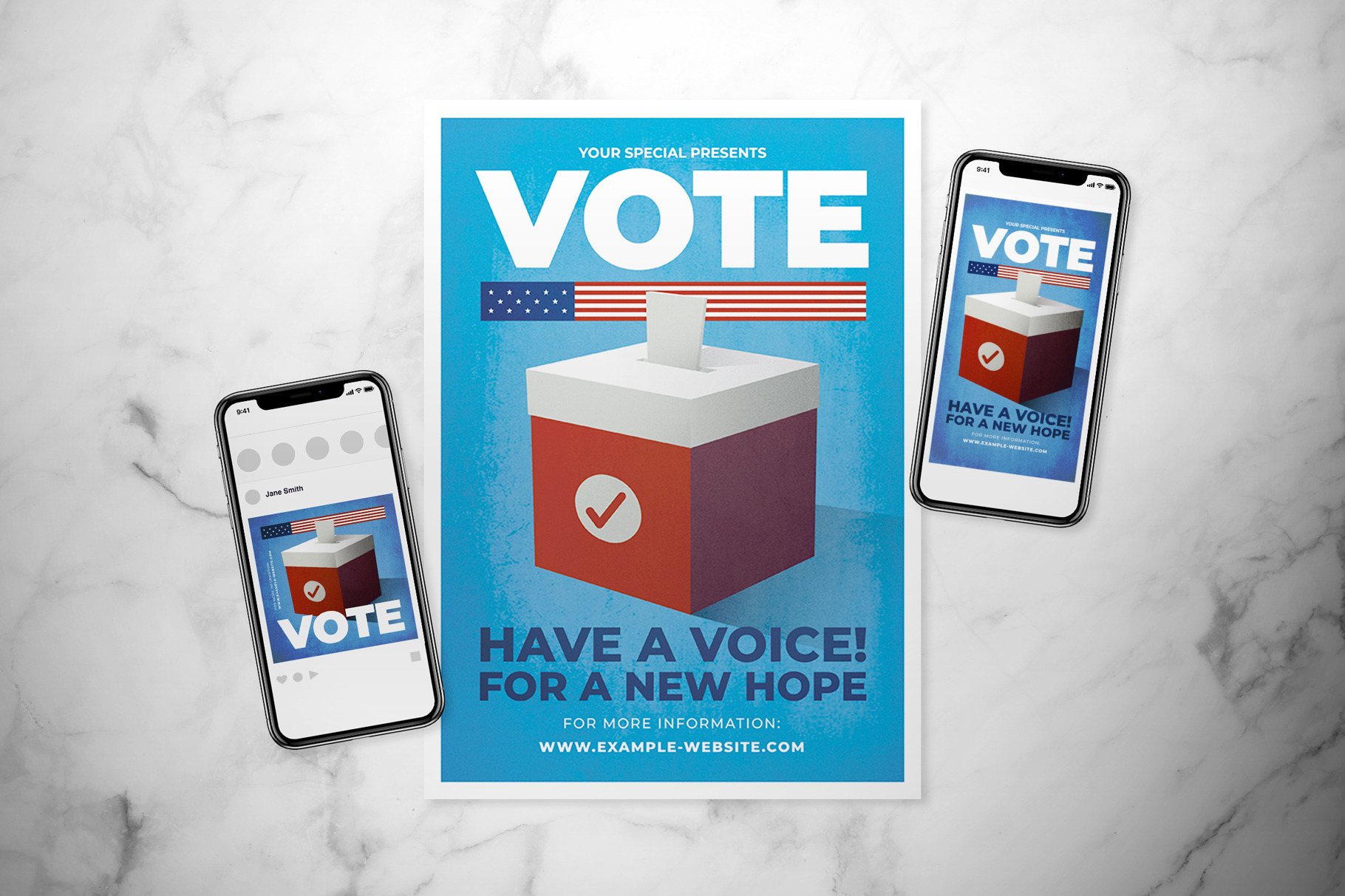Election Day Flyer Set, a Flyer Template by The Good Store