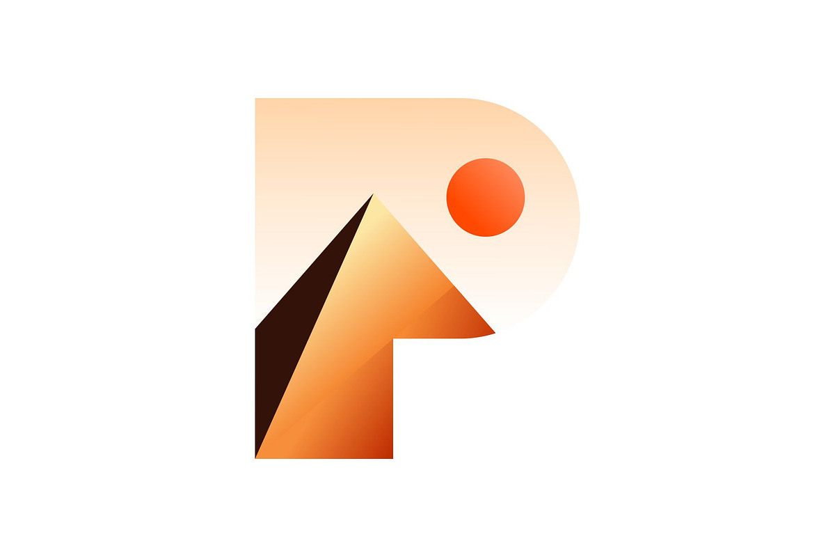 Letter P Pyramid Logo, a Branding & Logo Template by Buqancreative ...
