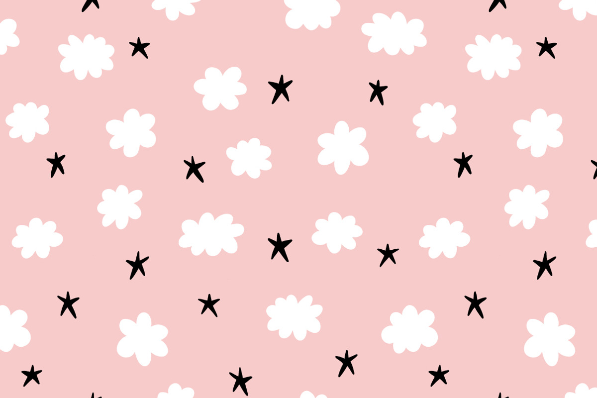 Simple cute patterns set, a Pattern Graphic by Hala