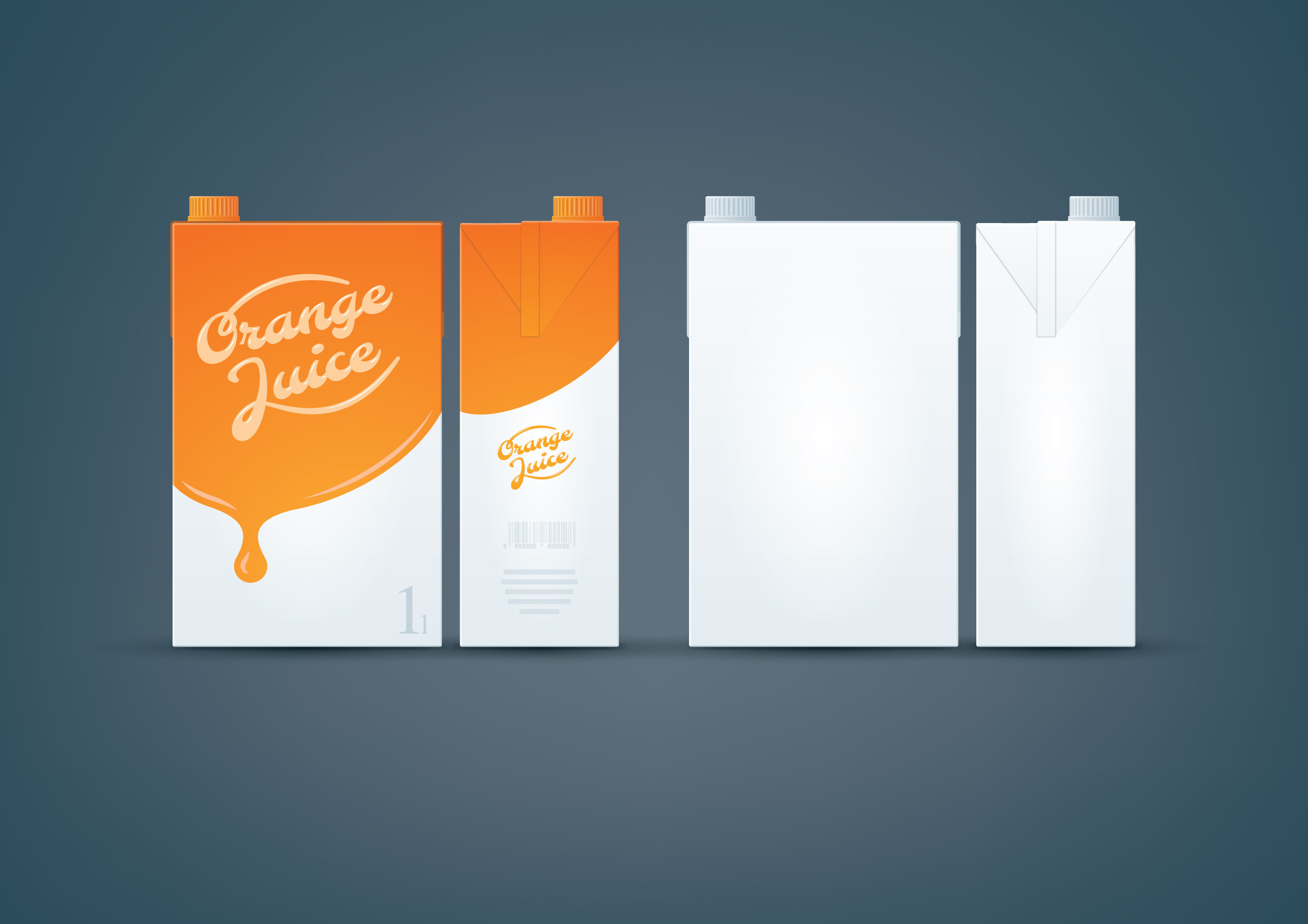 Orange / White Carton box mock-up, a Cups & Container Mockup by ...