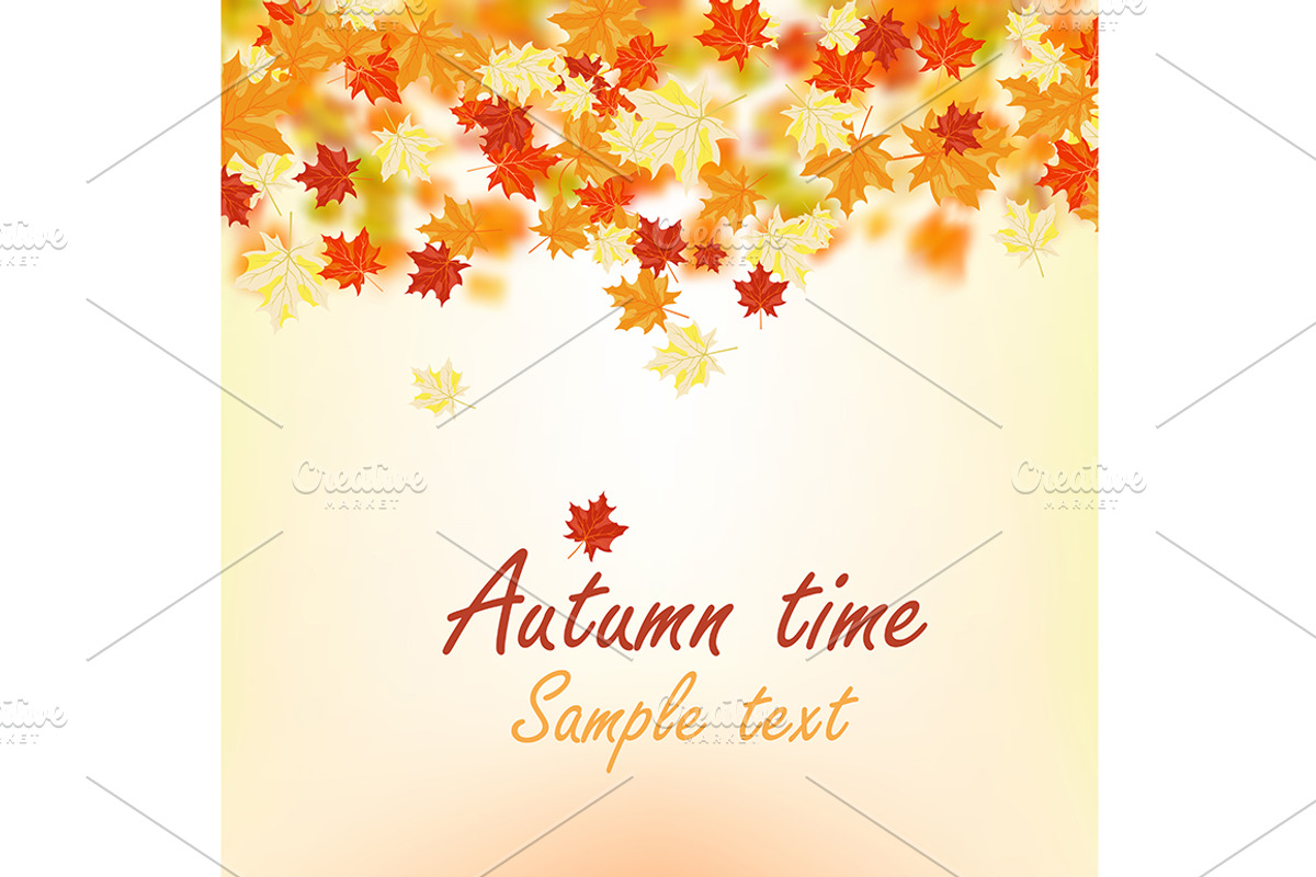 Set of 10 Autumn Designs, an Illustration by Pavel Vectors | Creative ...