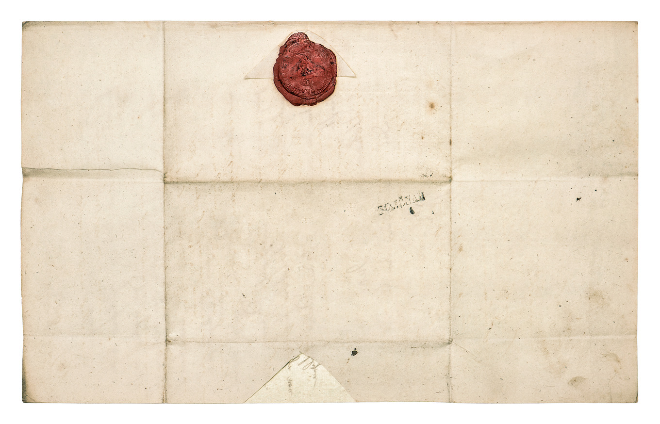 Antique paper sheet with wax seal, an Abstract Photo by LiliGraphie