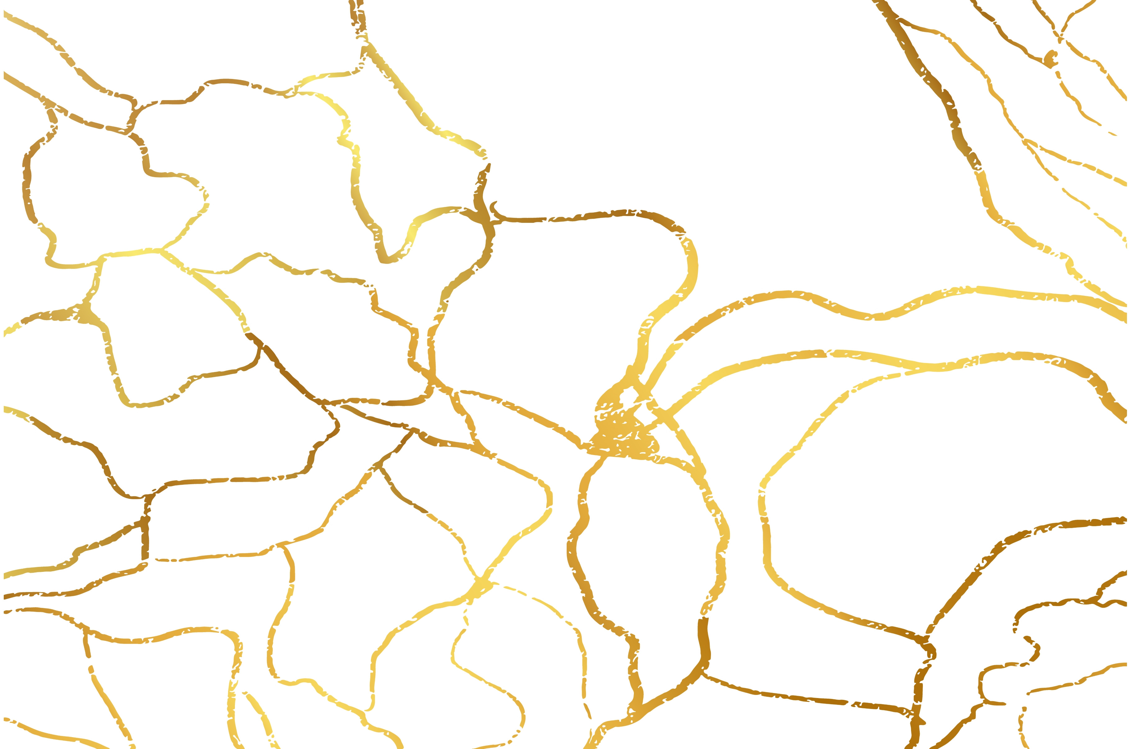 Gold kintsugi design isolated on, a Texture Illustration by Simple Patterns