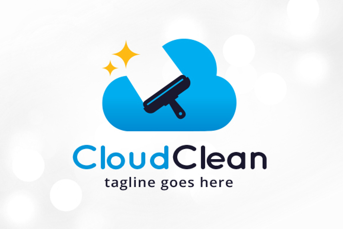 Cloud Clean Logo Template, a Branding & Logo Template by gunaonedesign