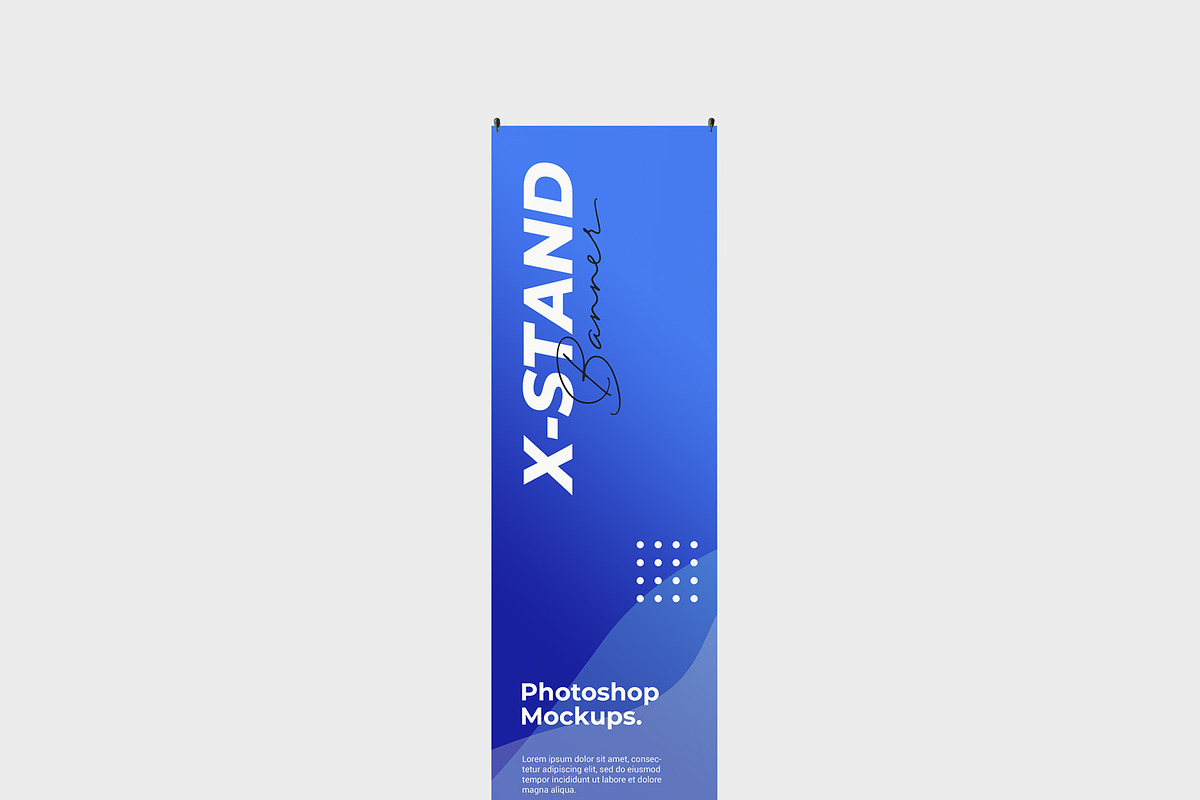X-Stand Banner Mockups, a Print Template by artimasa