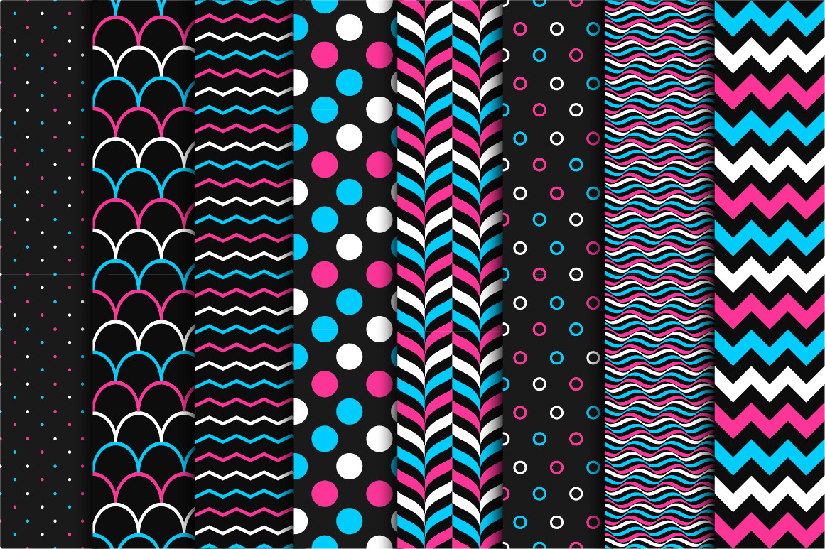 Set of color seamless patterns., a Pattern Graphic by ExpressShop