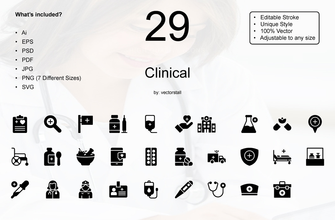 Clinical, an Icon by Vector Stall | Creative Market