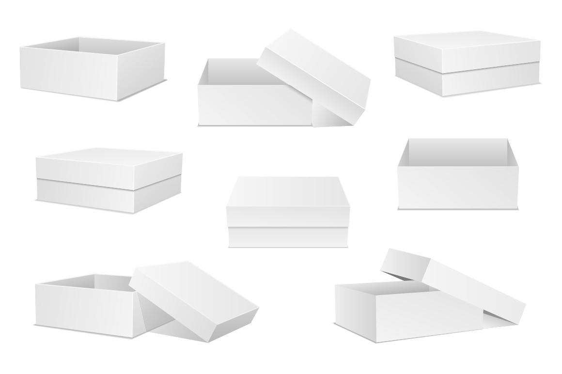 White box. Set of boxes., a Graphic by Cheremuha | Creative Market