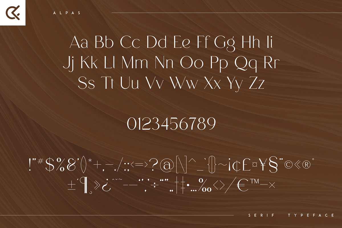 Alpas - soft serif typeface