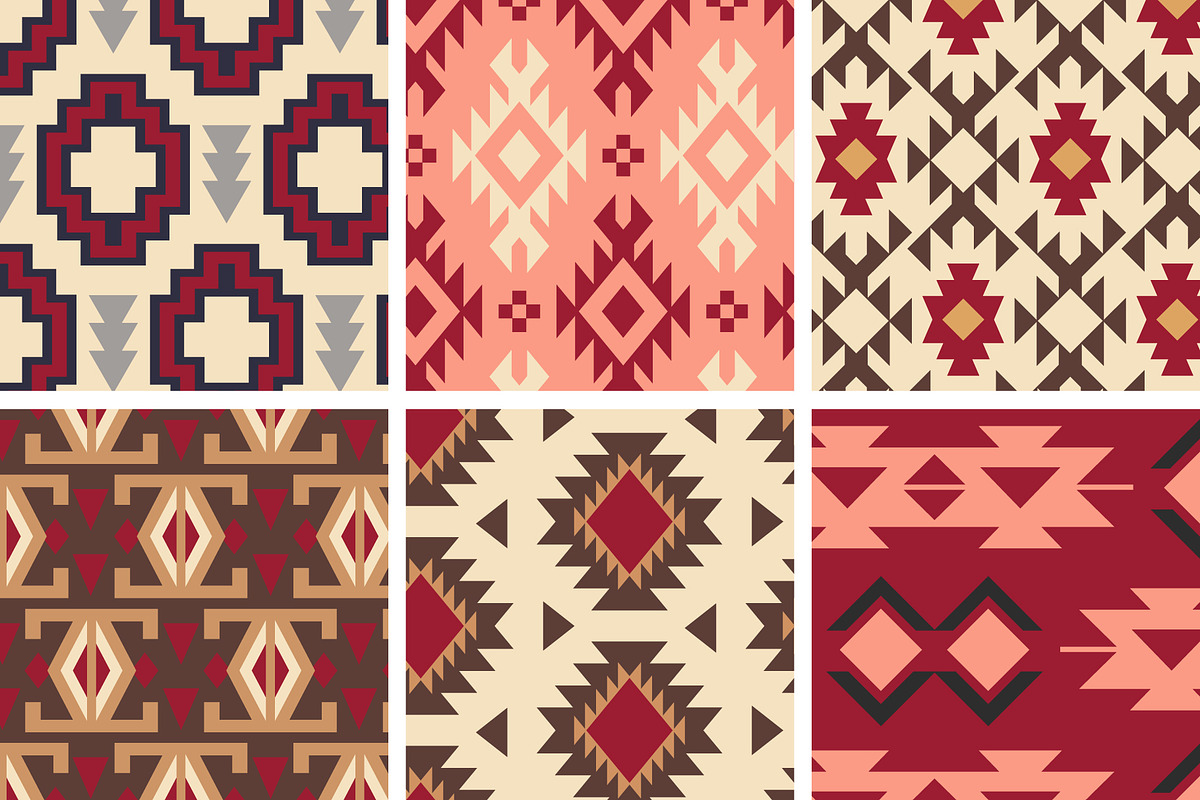 22 Southwestern Navajo Patterns Pack, a Pattern Graphic by Katrinelly