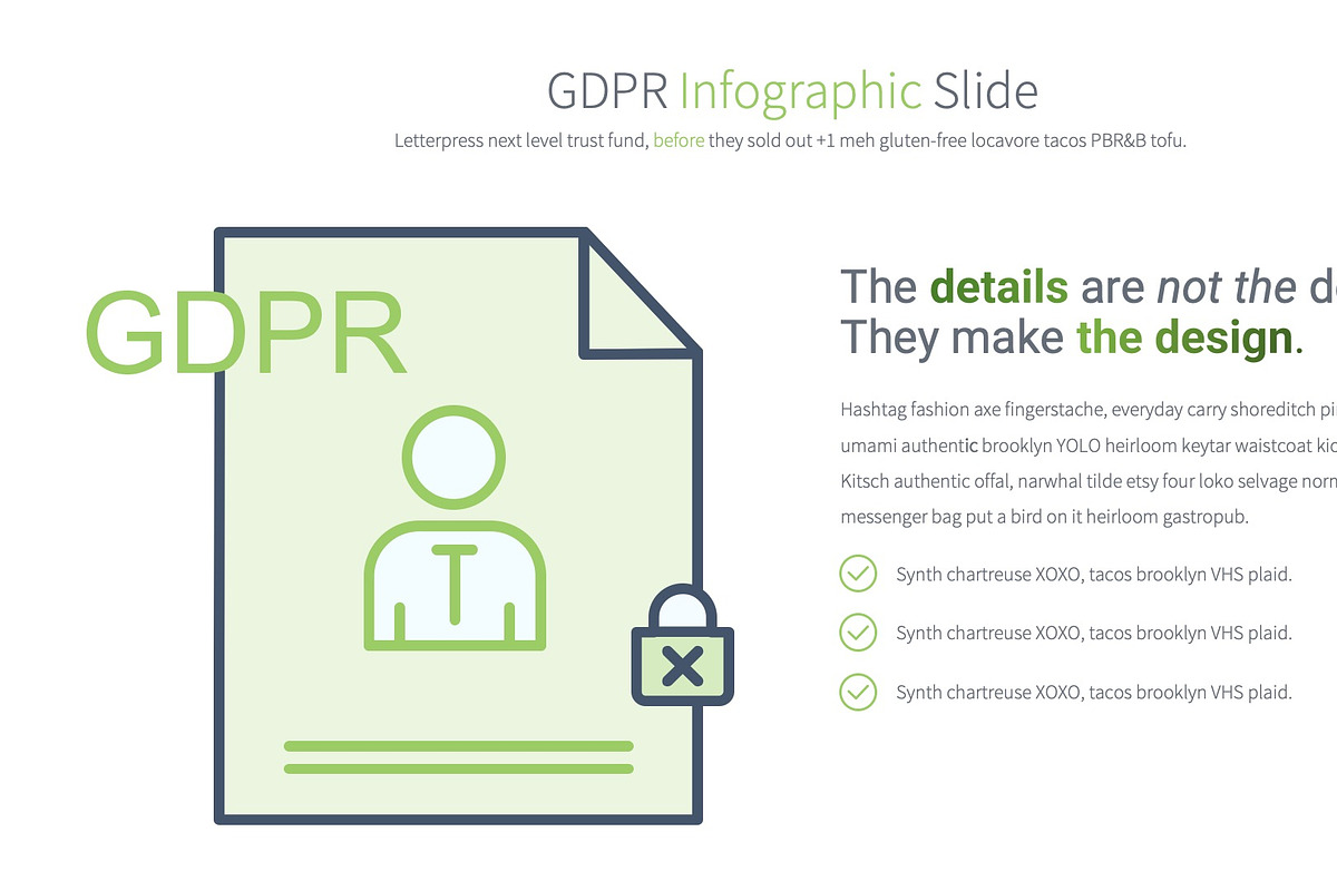 GDPR PowerPoint Infographics, a Presentation Template by Pulsecolor