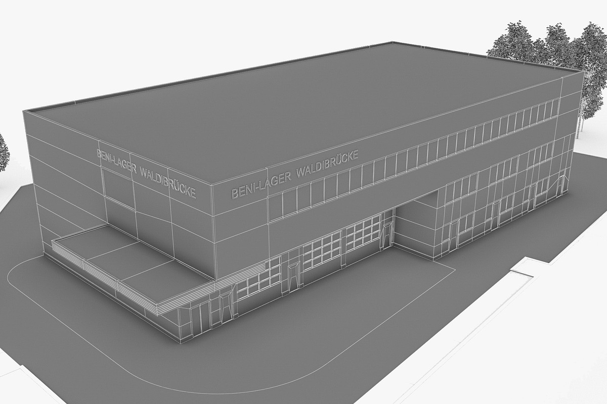 Warehouse Building, an Architecture 3D Model by 3DNUTS