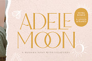 Adele Moon Serif font + Premade logos | adele font, adele moon, adele ...