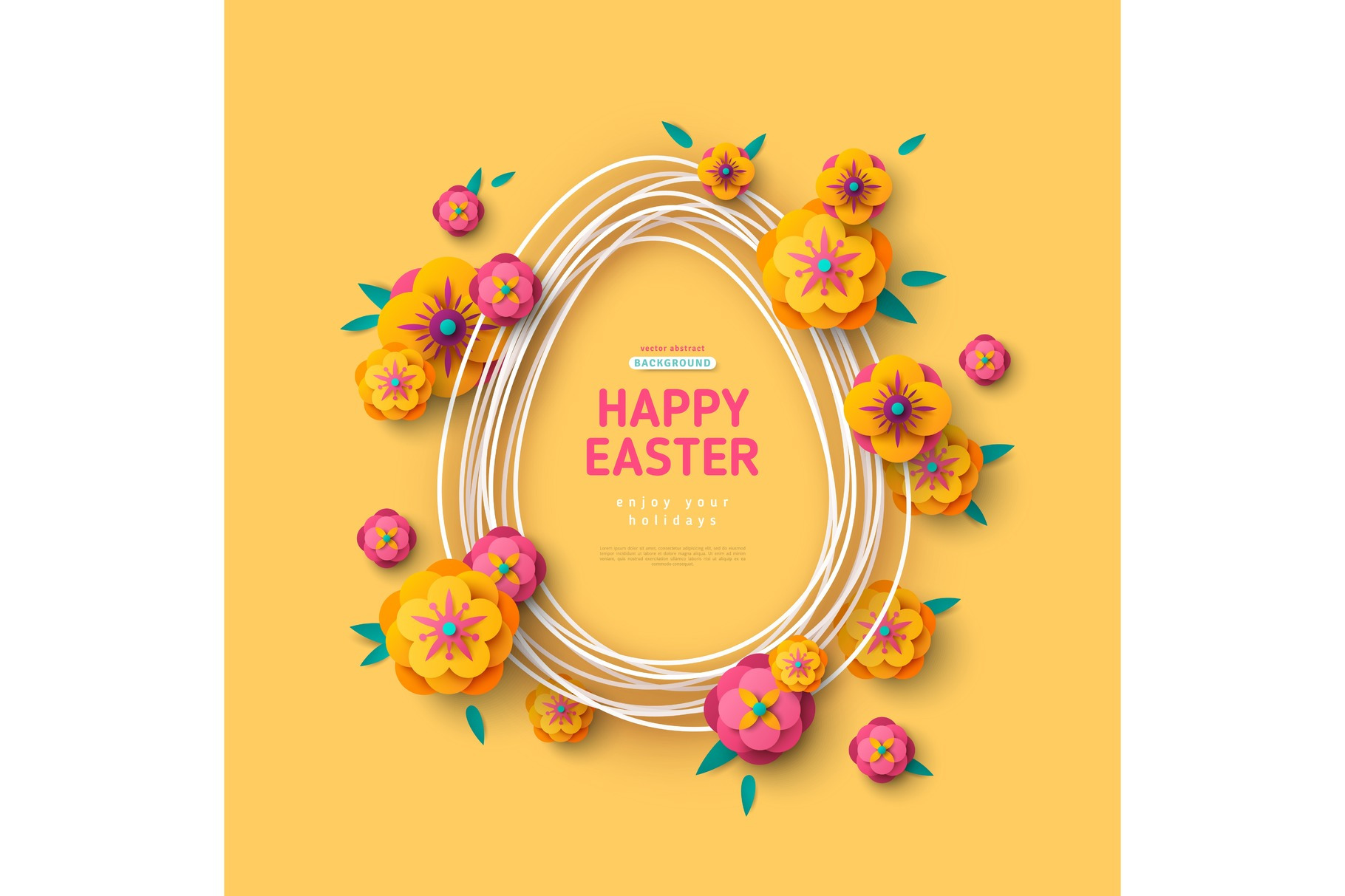 Egg shape frame, a Decorative Illustration by kotoffei