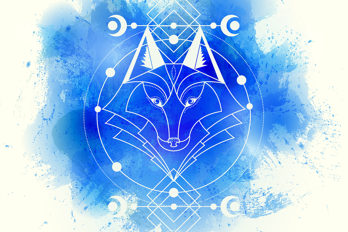 Sacred Geometry Animal Totem, an Animal Illustration by Flo Sacred Art